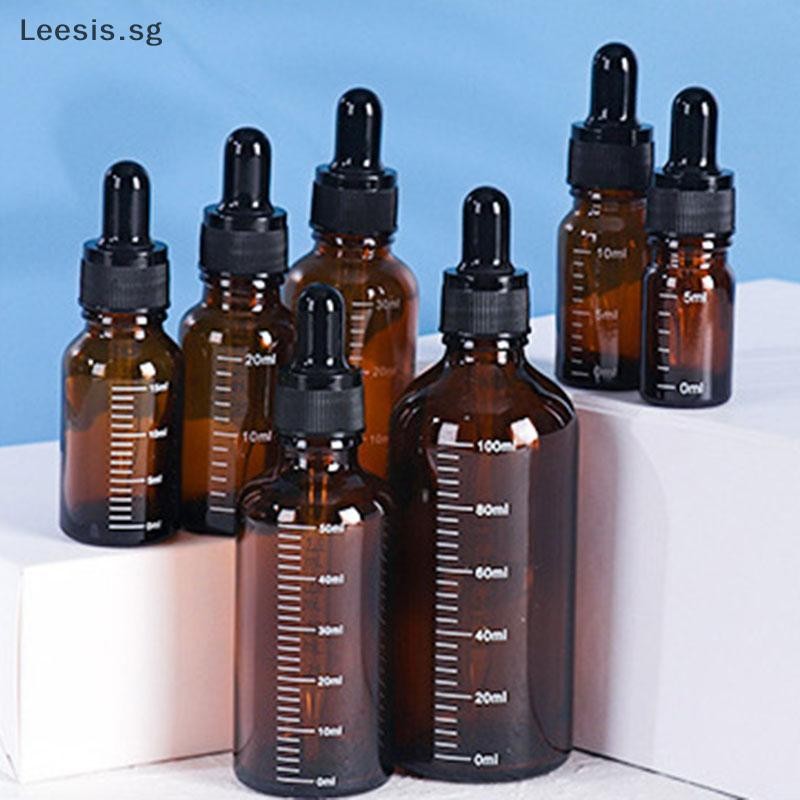 Readystock 5ml-100ml Dropper Bottles With Scale Reagent Eye Drop Amber ...