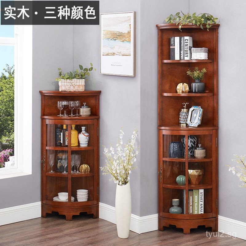 Modern Minimalist Solid Wood Corner Cabinet Triangle Cabinet Corner ...
