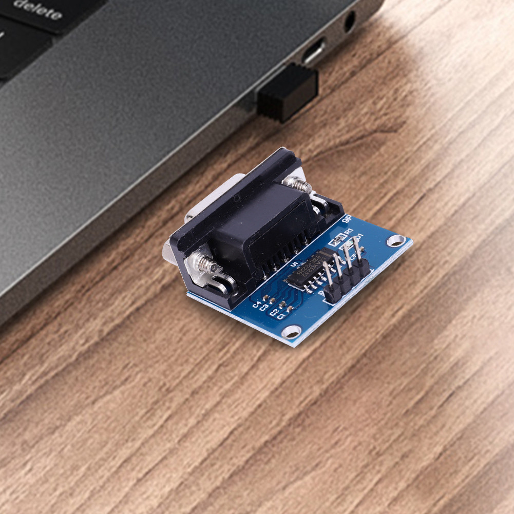 _ MAX3232 RS232 To TTL RS232 To TTL Brushboard TX RX VCC GND MAX3232 ...