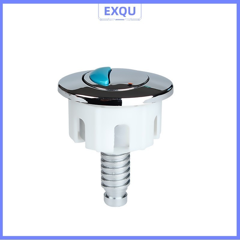 Dual Flush Water Saving Chrome Toilet Push Button with ABS Material and ...