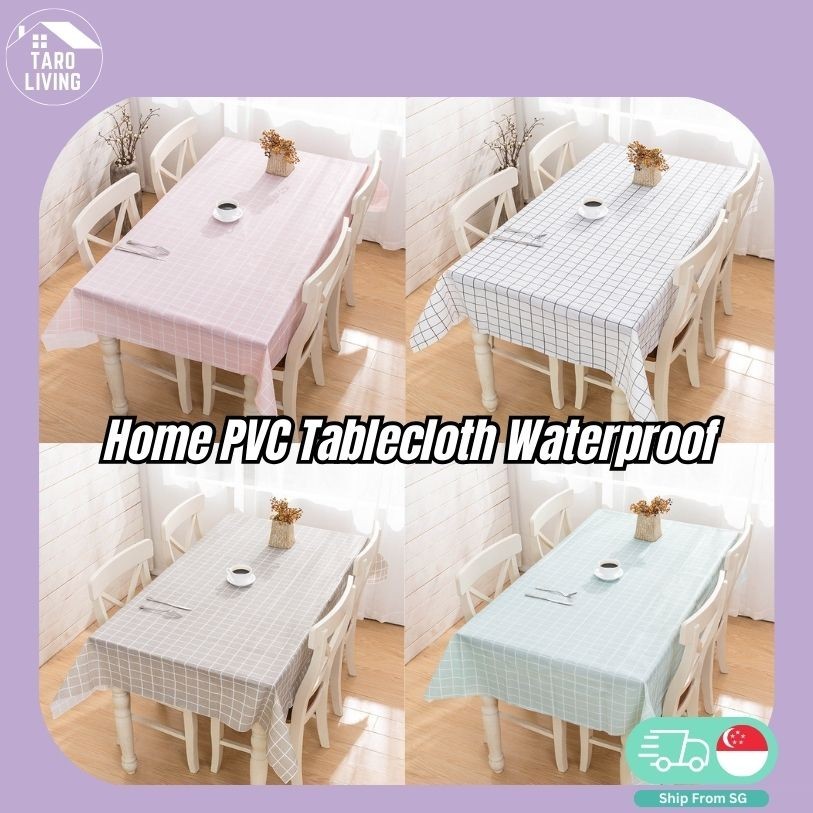 [SG Local] Home Tablecloth Waterproof Wear-resistant Easy To Clean ...