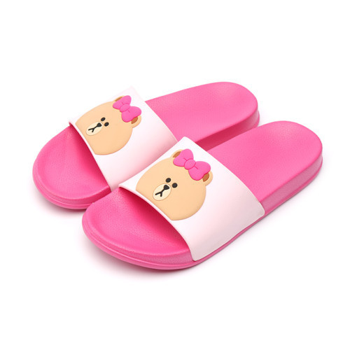 Line Friends Molded Slippers (Choco) | Shopee Singapore