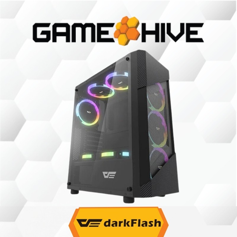Darkflash POLLUX Mid-tower ATX Gaming Case Black | Casing | Shopee Singapore