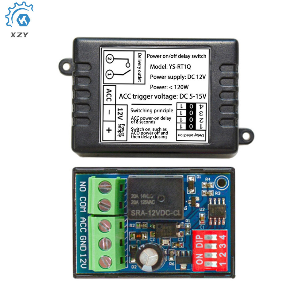 12V Timer Relay On-Off Automotive Digital Delay Relay Electric Delay ...