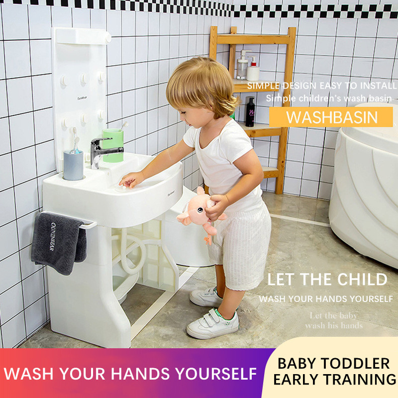 Portable Sink Hand Wash Basin Baby Toddler Training Learning Washbasin ...