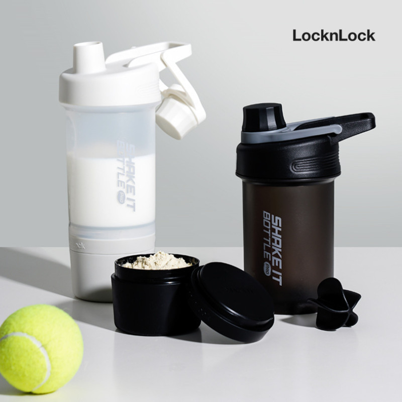 【LUCKY】LocknLock Shaker Cup Protein Powder Blender Cup Portable Plastic ...