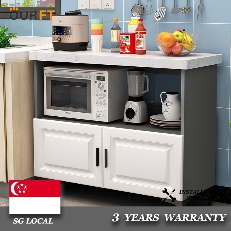 OURFT Cabinet SSL Kitchen Storage Cabinet Marble Sideboard, Cupboard ...