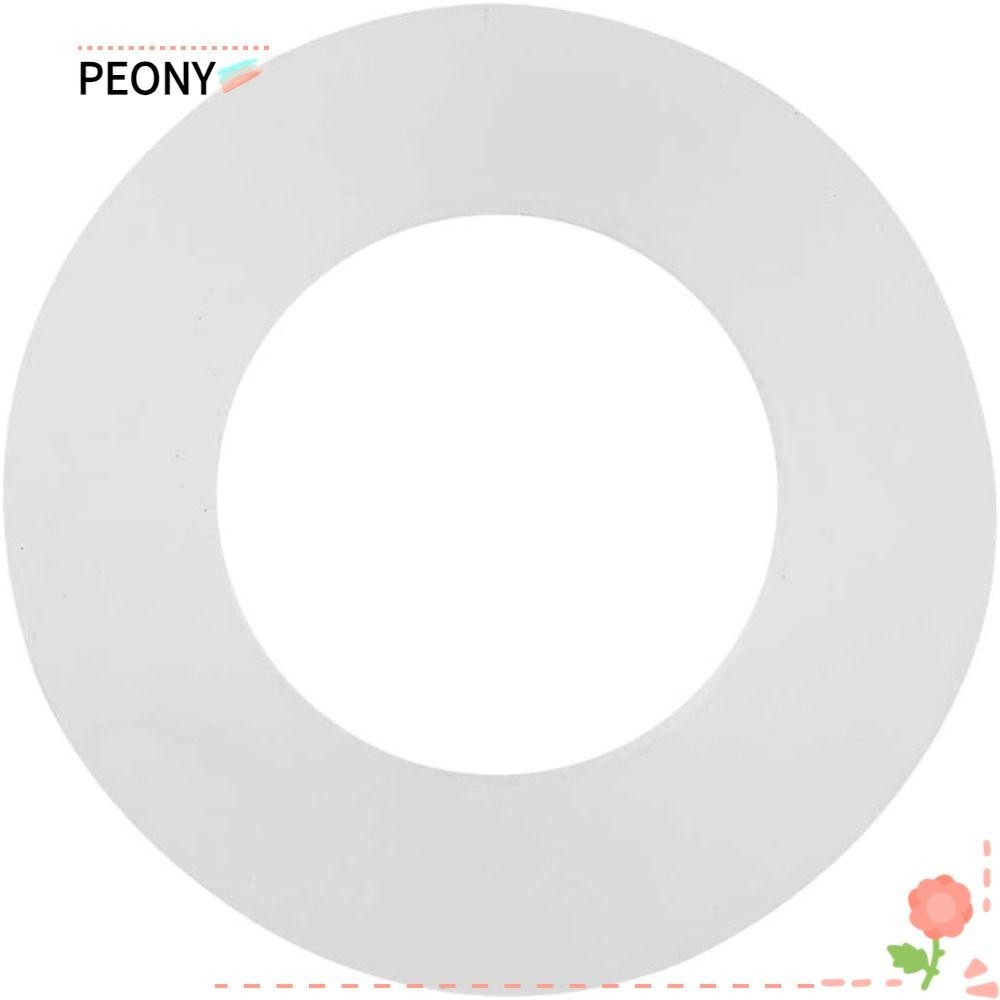 PEONIES 10Pcs Flat Washers, White Silicone Gaskets, Practical Rubber O ...