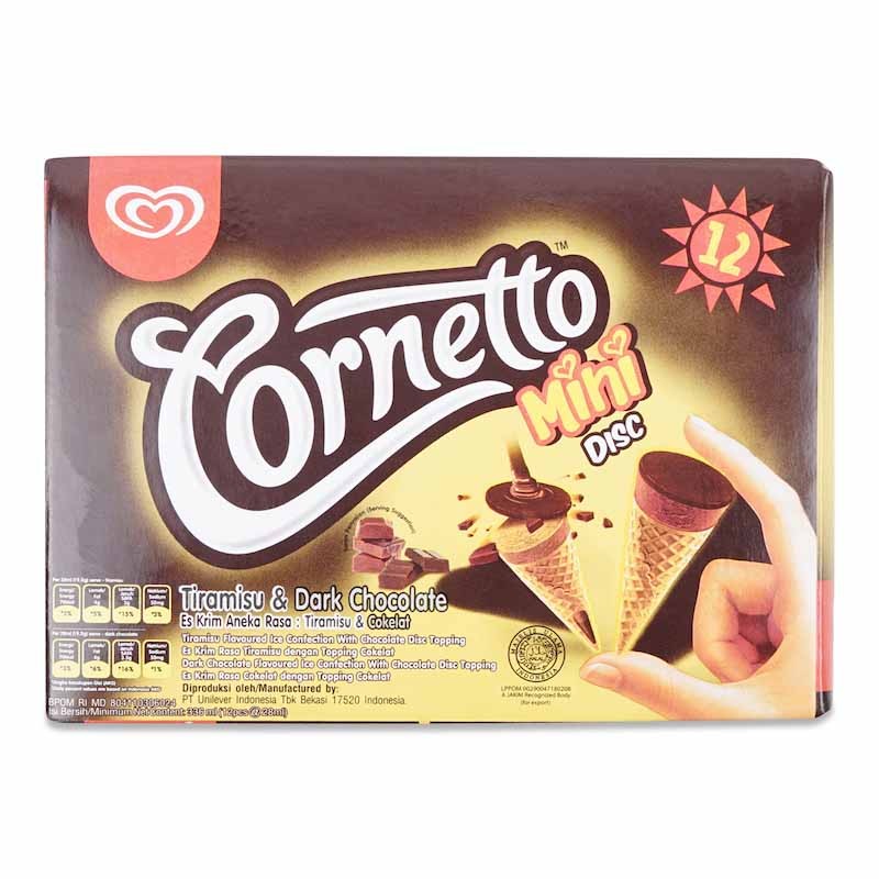 Wall'S Cornetto Mini Tiramisu, 28ml | Shopee Singapore