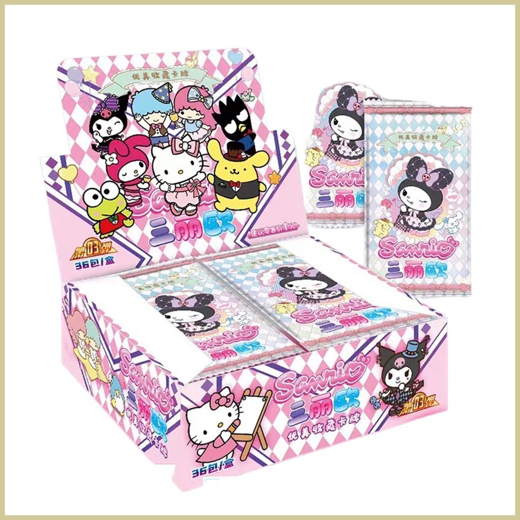 For Sanrio Cartoon Character Collectible Cards Collectible Game ...