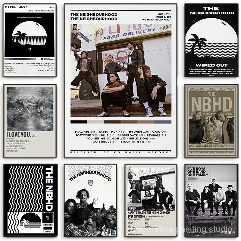 Scandinavian Classic Wall Art Best Music Albums HD Track Covers Poster ...