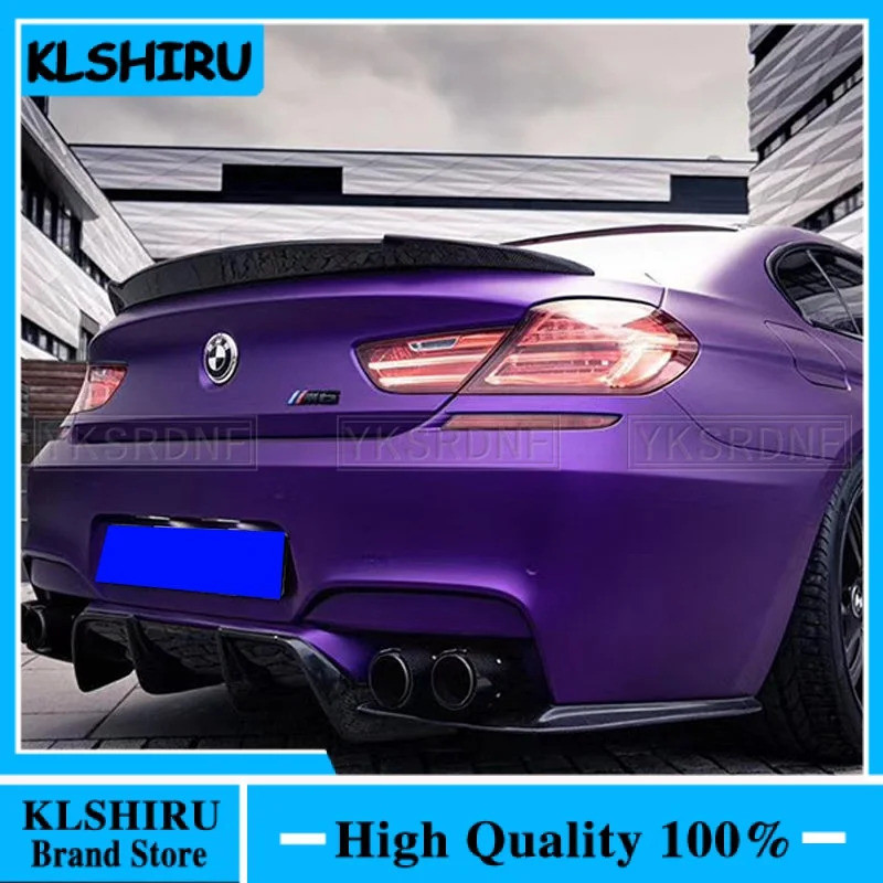 For BMW M6 F12 F13 F06 4 and 2 doors Carbon Fiber rear boot Wing ...