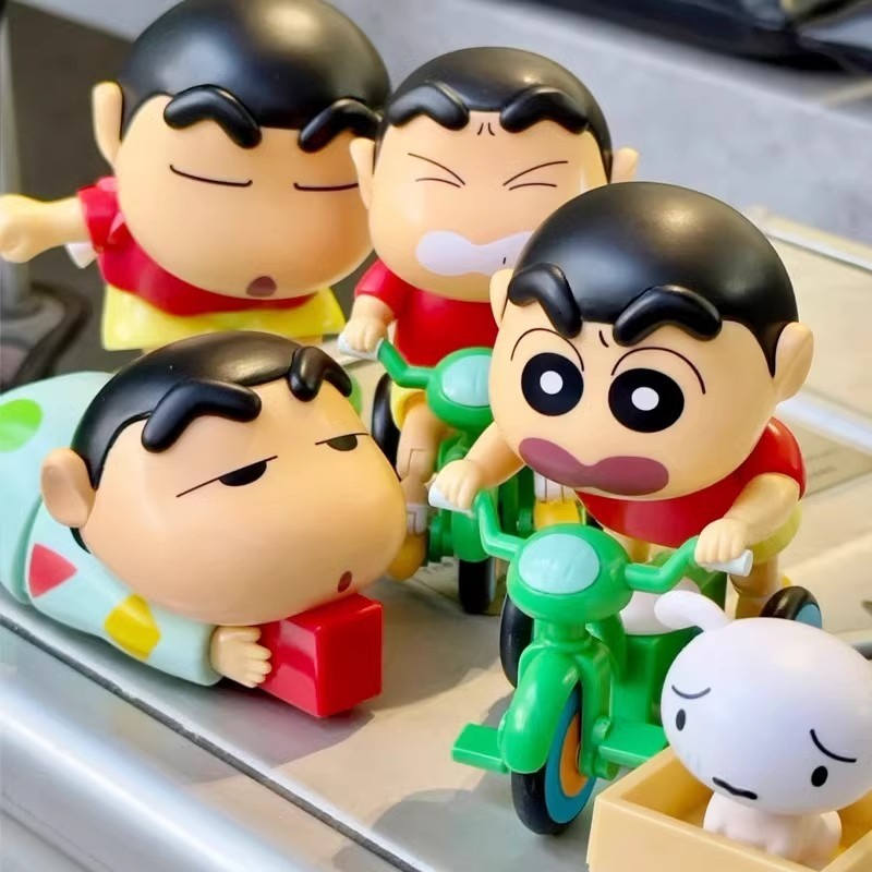 Creative Crayon Shin-chan Anime Wind-up Doll Toy Desktop Decoration ...