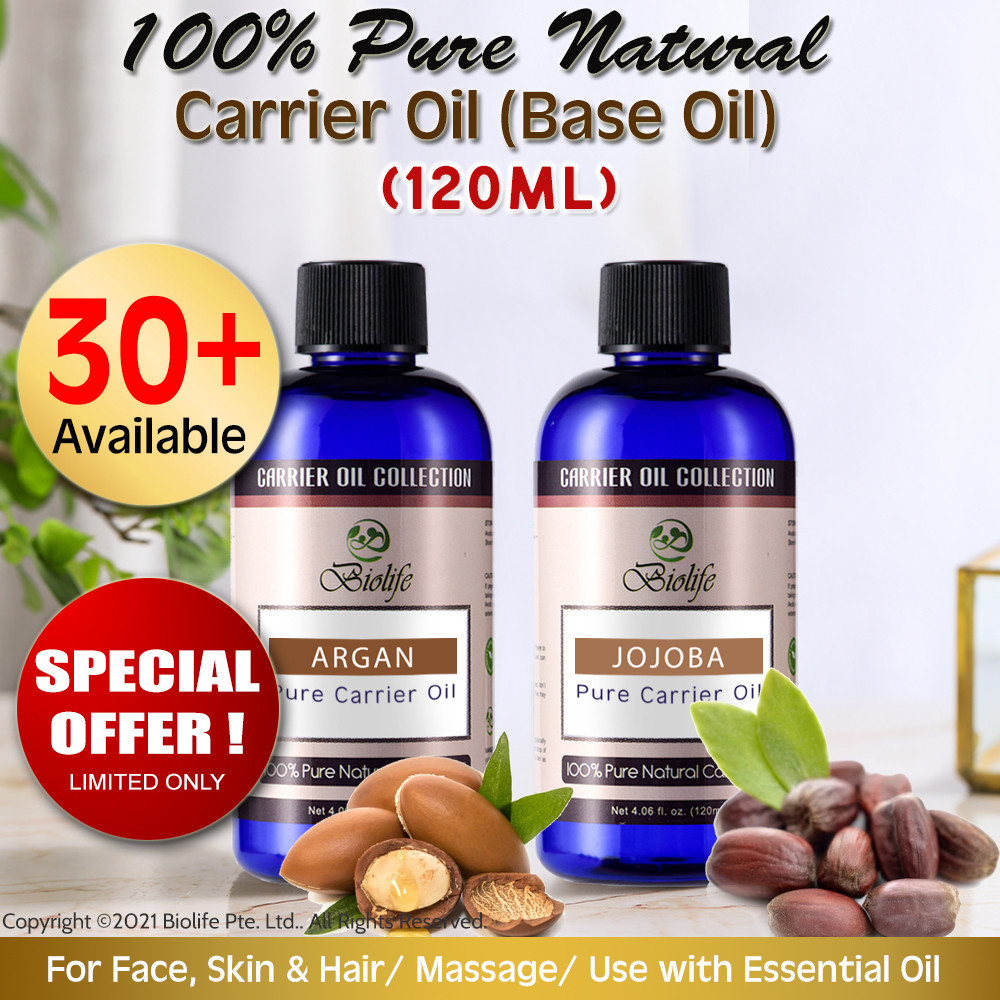 Biolife Pure Carrier Oil (120ml) for Skin, Hair, Body Moisturizing ...
