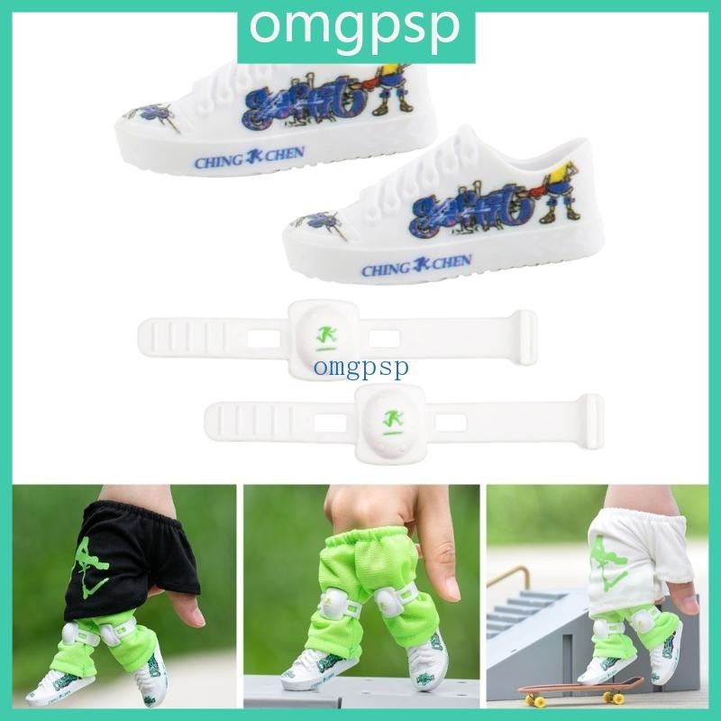 OMG Mini Finger Shoes Finger Knee Pads Finger Skateboard Finger Toy ...