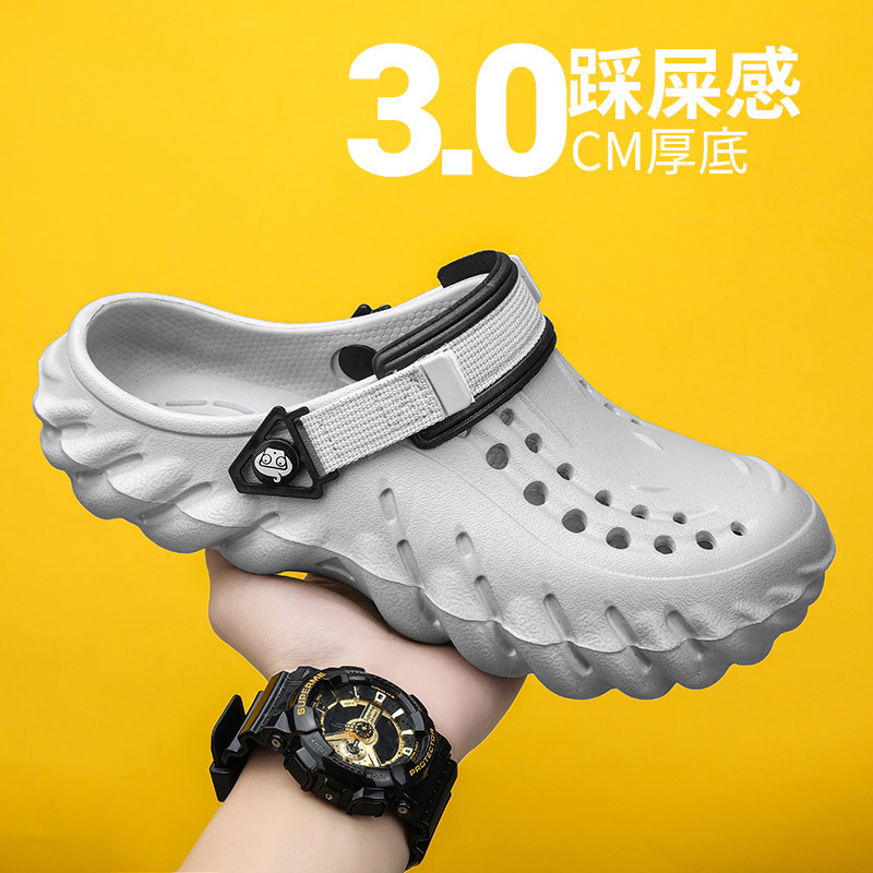 2024 new summer men's sandals Wear and soft bottom students without ...