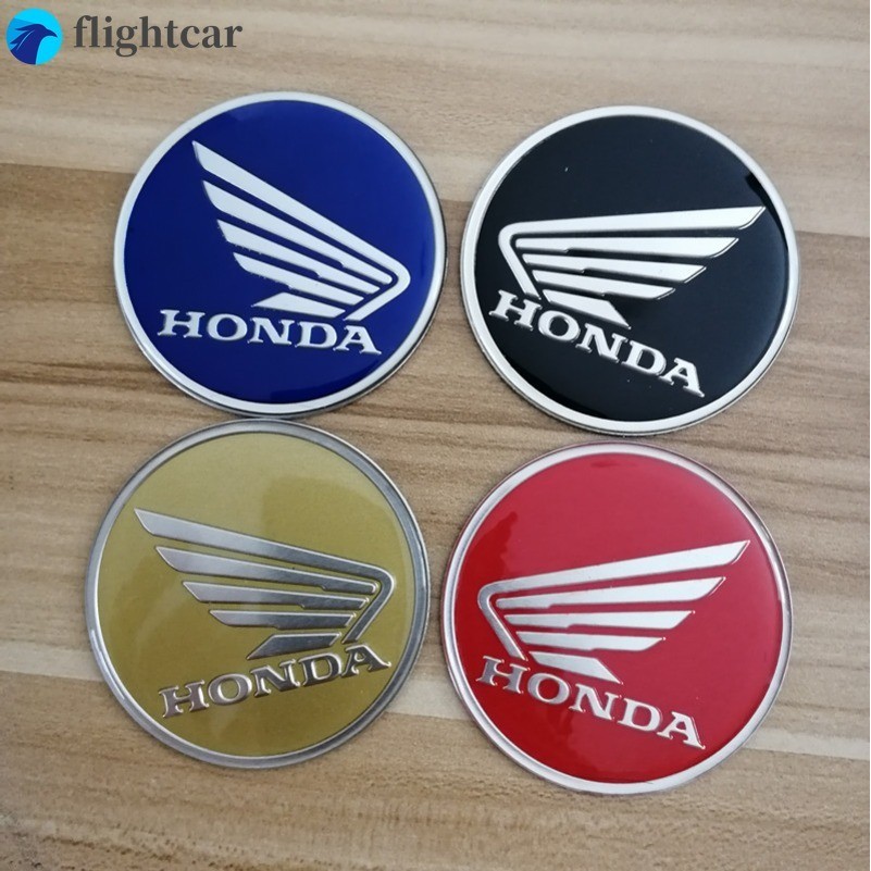 （FT）3D Wing Round Logo Sticker Fairing Tank Pad Emblem Badge Waterproof ...