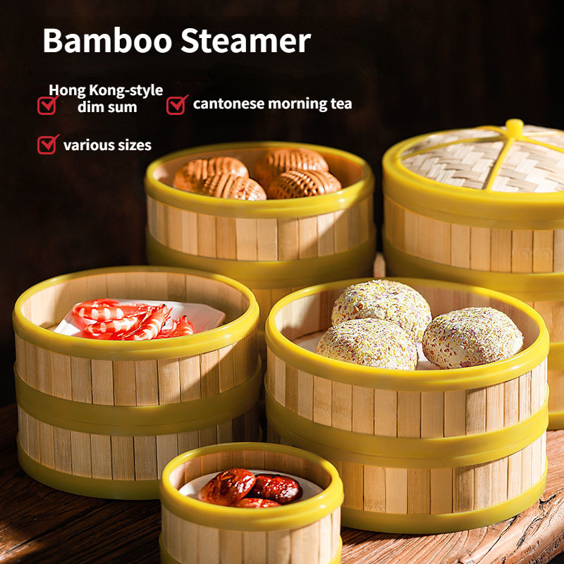 Bamboo Steamer Plastic Edging Cantonese Morning Tea, Hong Kong-style ...