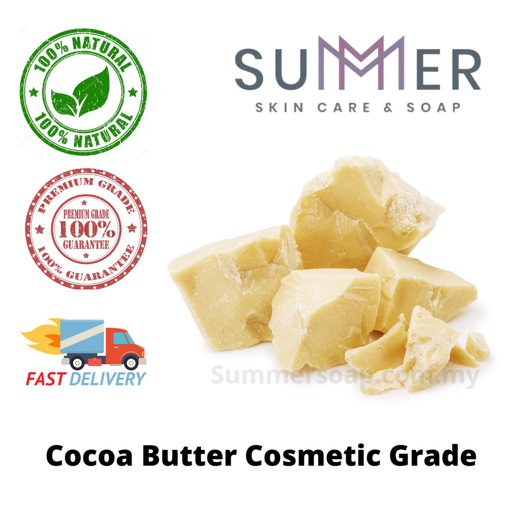 Summer Soap Pure Cocoa Butter 50g 100g Unrefined Food Grade Ezcema Dry ...
