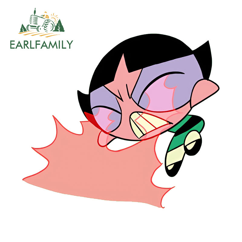 EARLFAMILY Buttercup Powerpuff Girls Anime Car Stickers Computer Cooler ...