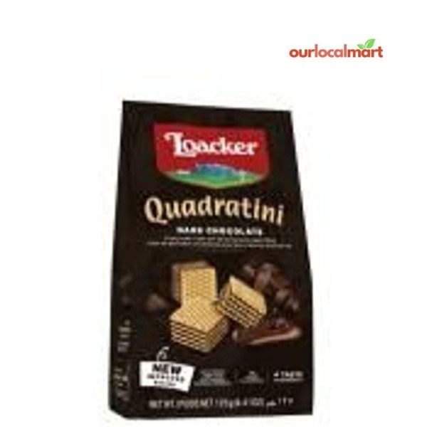 Loacker Quadratini Dark Chocolate Wafer Cubes 125gr | Shopee Singapore