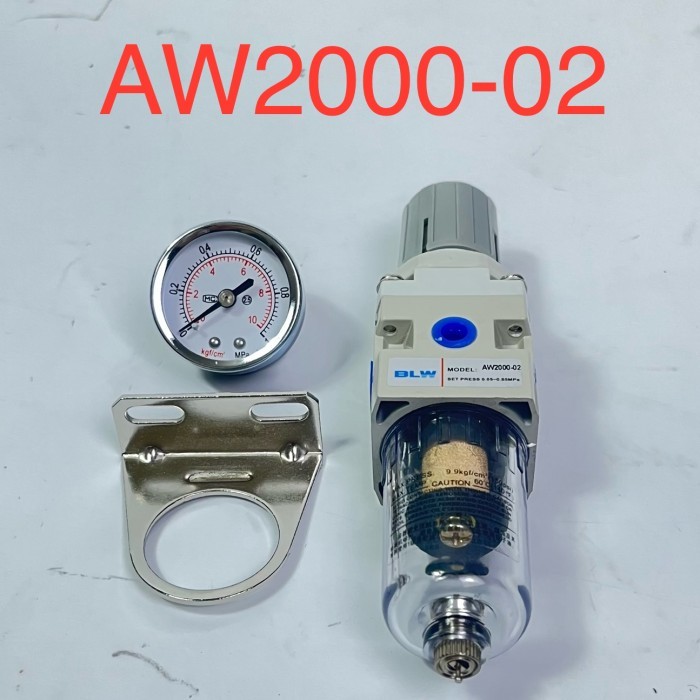 BLW AW2000-02 Pneumatic Drat Air Regulator 1/4 inch 1/4" Air Compressor ...