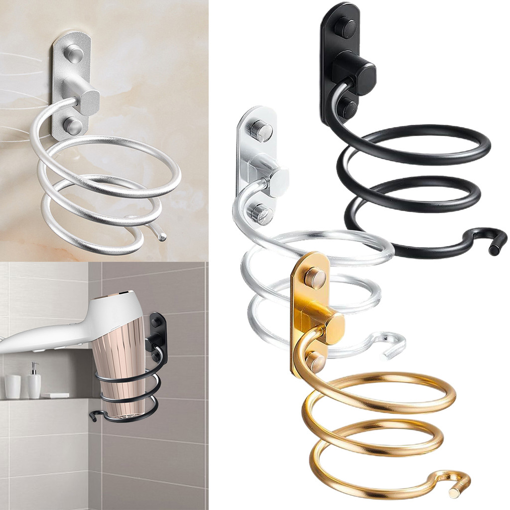 Aluminium Alloy Wall Mounted Hair Dryer Holder Bathroom Salon Hotel ...