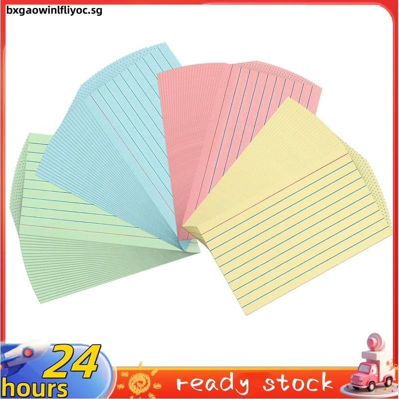 300 Sheets Colored Index Cards 3x5Inch Ruled-Lined Note Cards Color ...