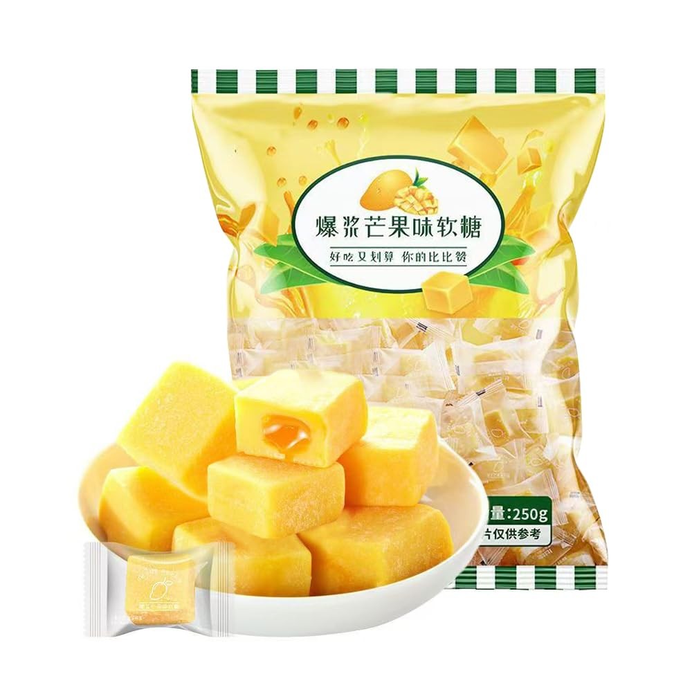 Mango Flavor Juice Gummies - Instant Desserts, Low Sweetness, Chewy ...