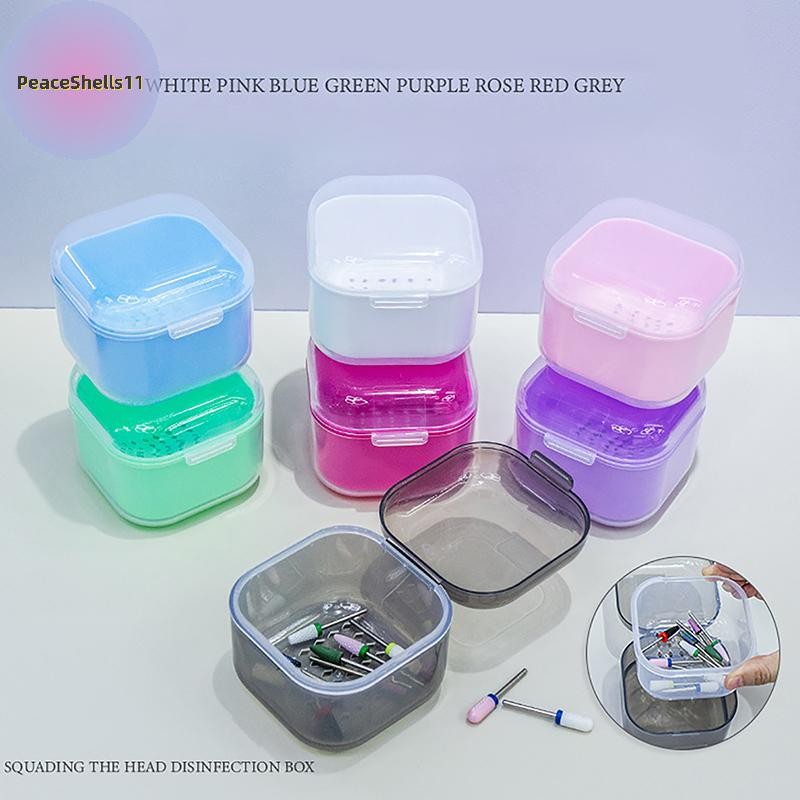 PeaceShells Nail Polish Head Disinfection Box Alcohol Soaking Box Nail ...