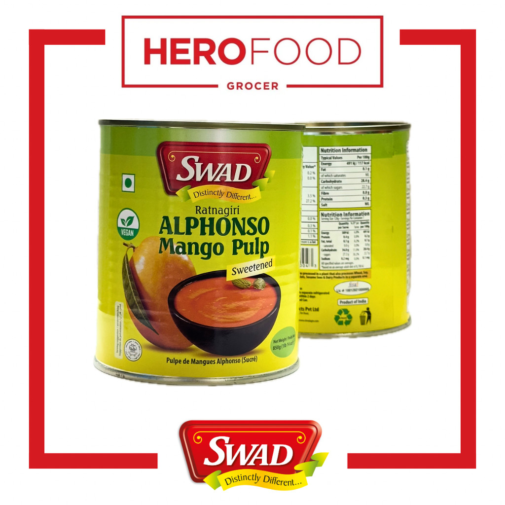 SWAD Alphonso Mango Pulp 850g | Shopee Singapore