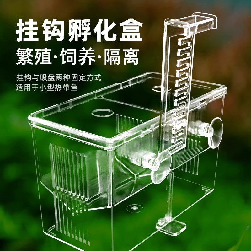 Fish Tank Isolation Box for Guppy Tropical Fish Small Fish Breeding Box ...