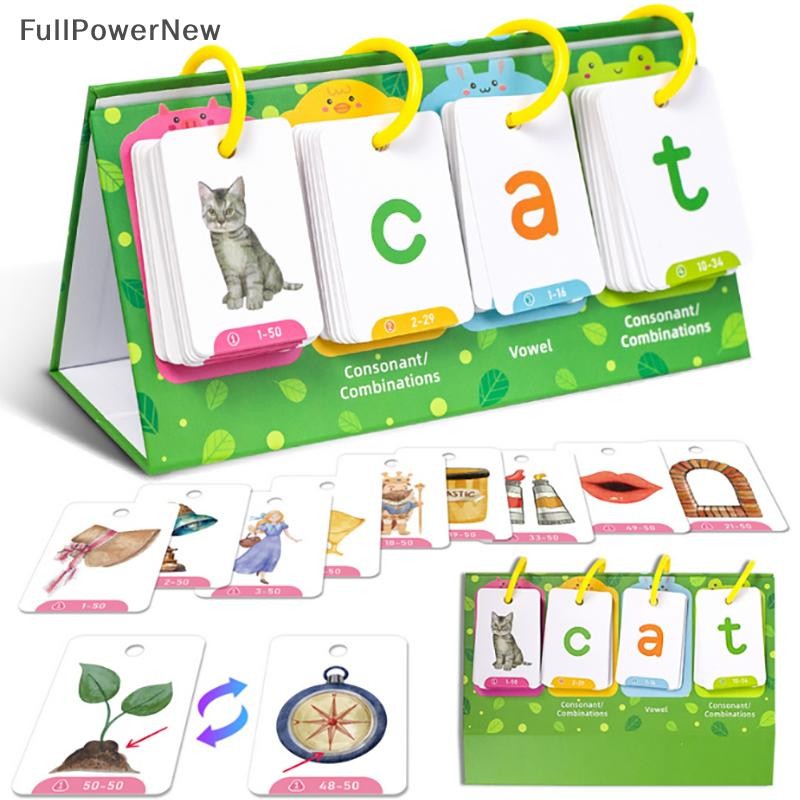 Ful Kids CVC Words Flashcards Phonics Flip Chart Word Builder Sight ...