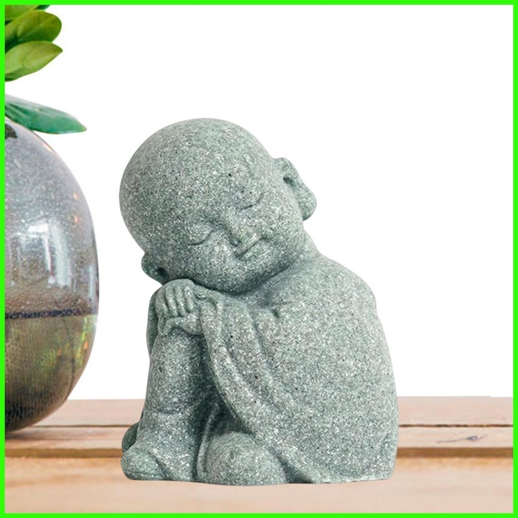 Chinese Monk Figurine Buddha Ornament Cute Resin Little Monk Figurine ...
