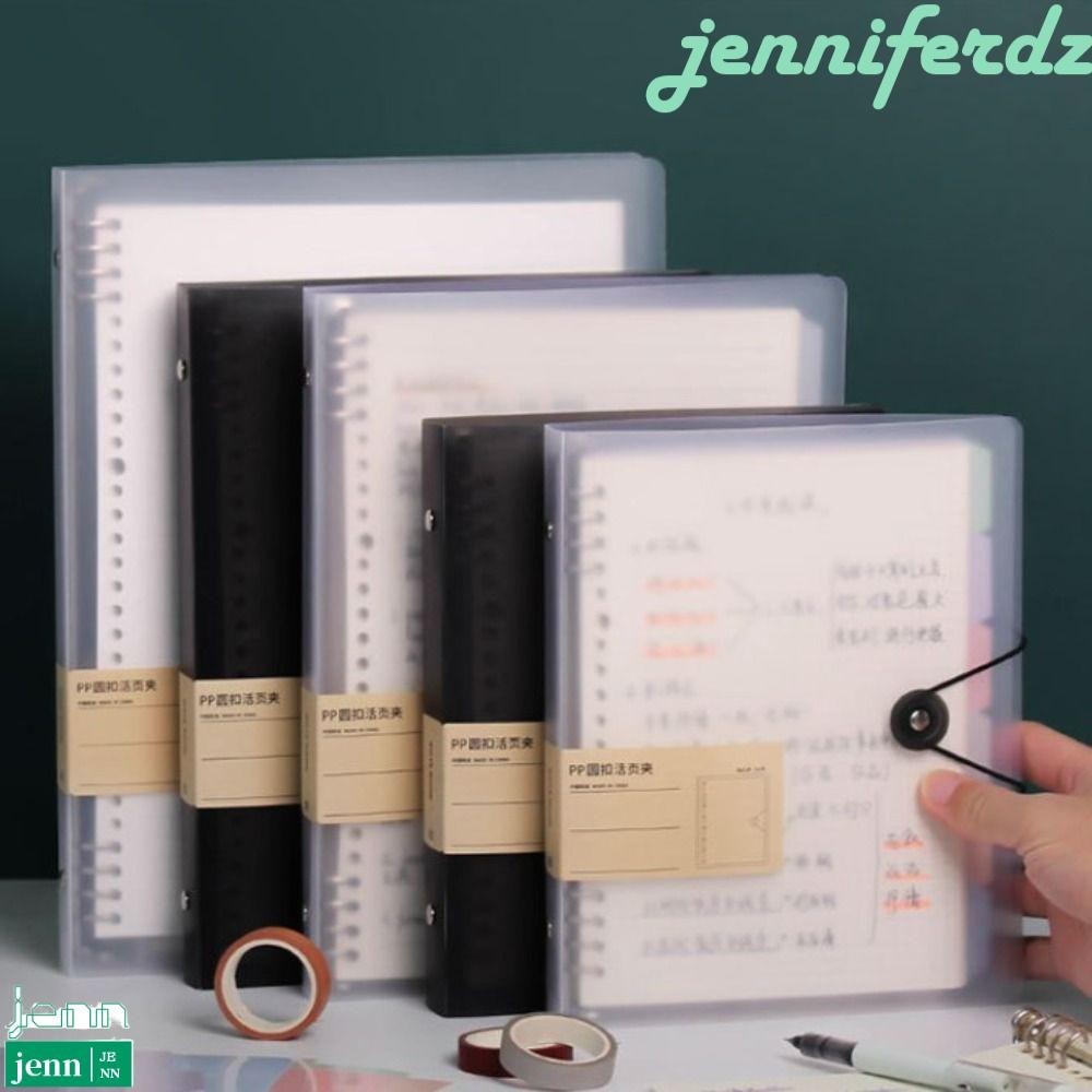 JENNIFERDZ Loose Leaf Notebook Shell, 8 Hole Notebook Binder A5/B5/A4 ...