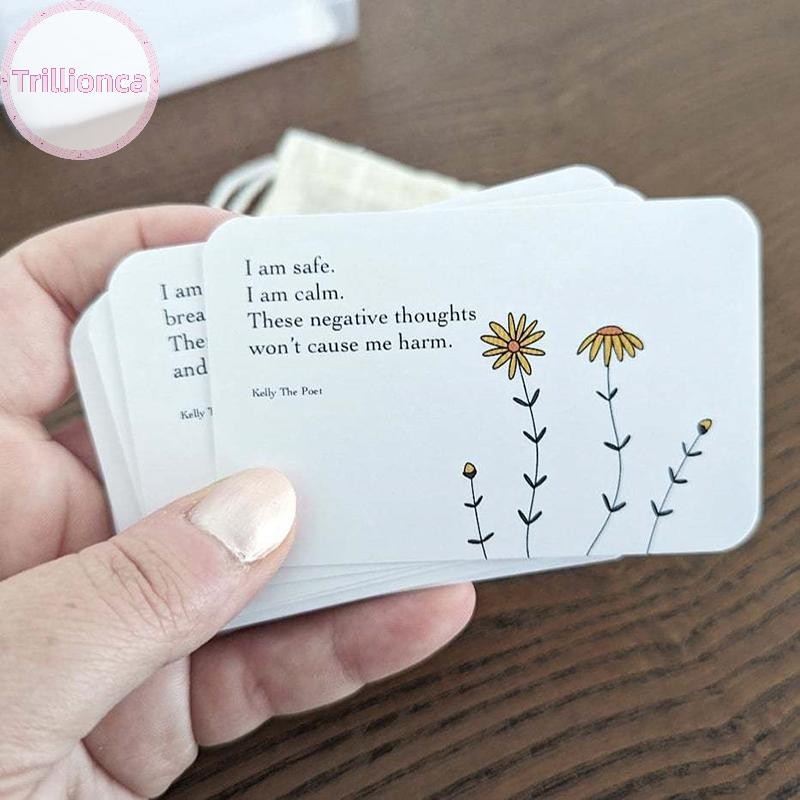 Trillionca Anxiety Relief Pocket Card Anxiety Affirmations Card Pack ...
