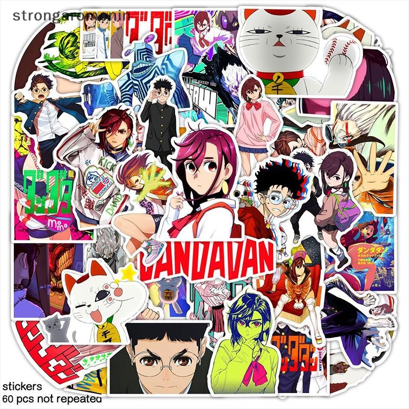NI 60Pcs Laptop Skateboard Phone Aesthetics Graffiti Decals Momo Ayase ...