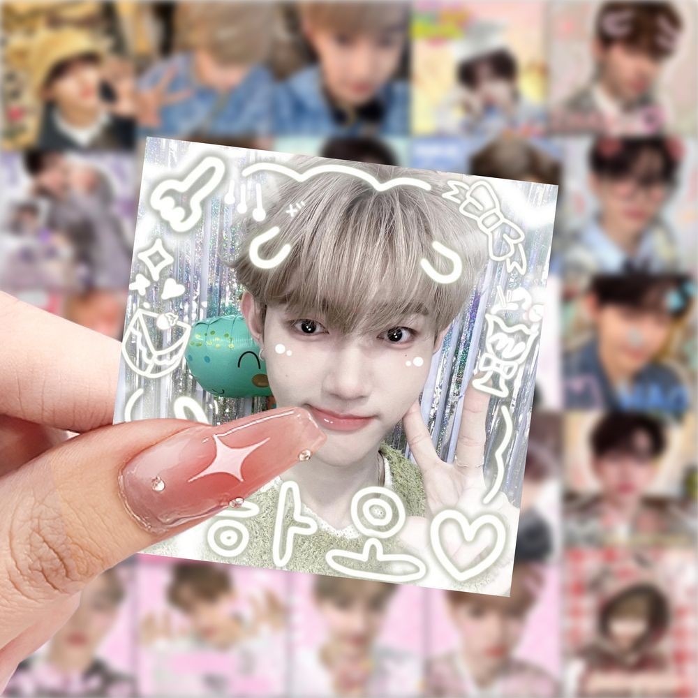 Celebrity Style 240 Zhang Hao Gao Yan Cute Graffiti Photocard Avatar ...