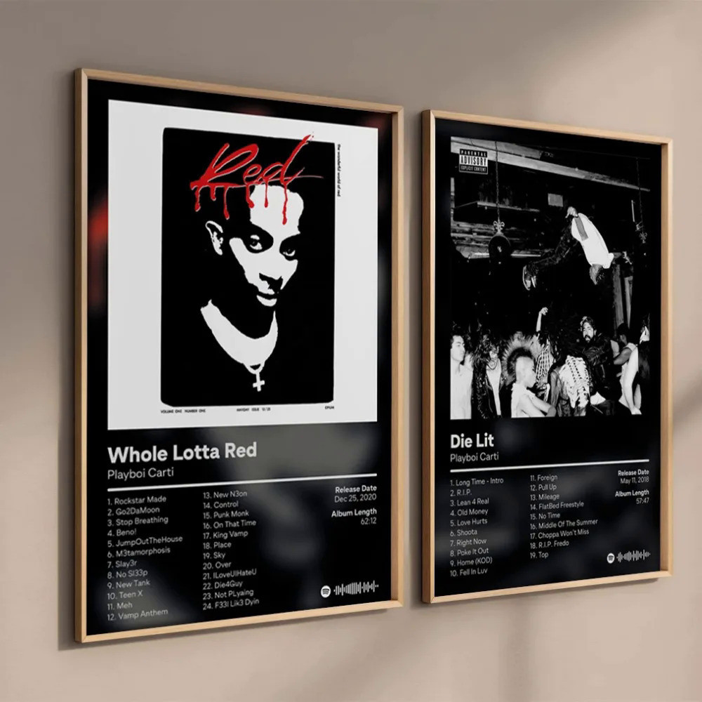 Pop Rap Music Album Cover Artist Playboi Carti Poster Aesthetic Rapper ...