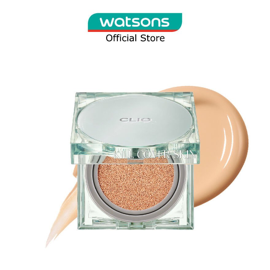 CLIO Kill Cover Skin Fixer Cushion 24W Sand SPF50+ PA+++ 30g | Shopee ...