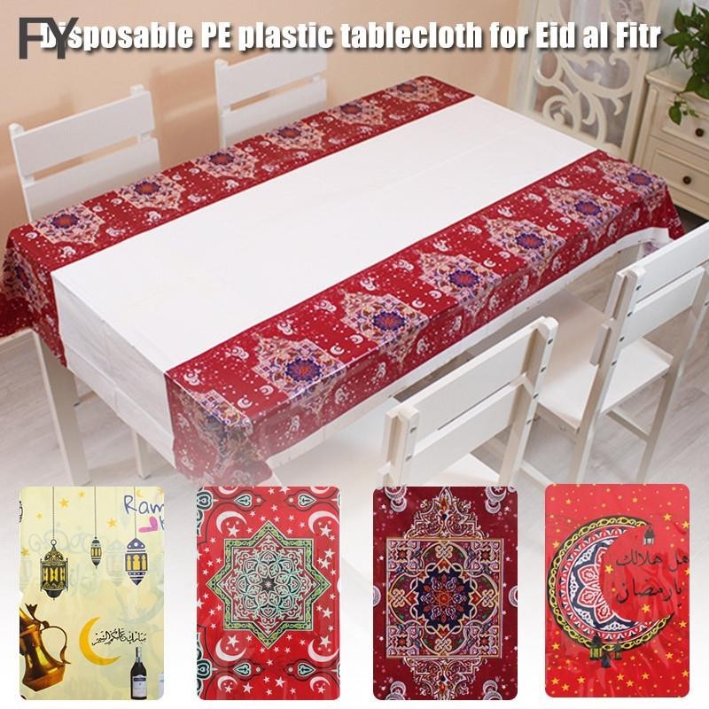 Hari Raya 2024 Eid Mubarak Tablecloth Ramadan Decor Islamic Table Cloth ...