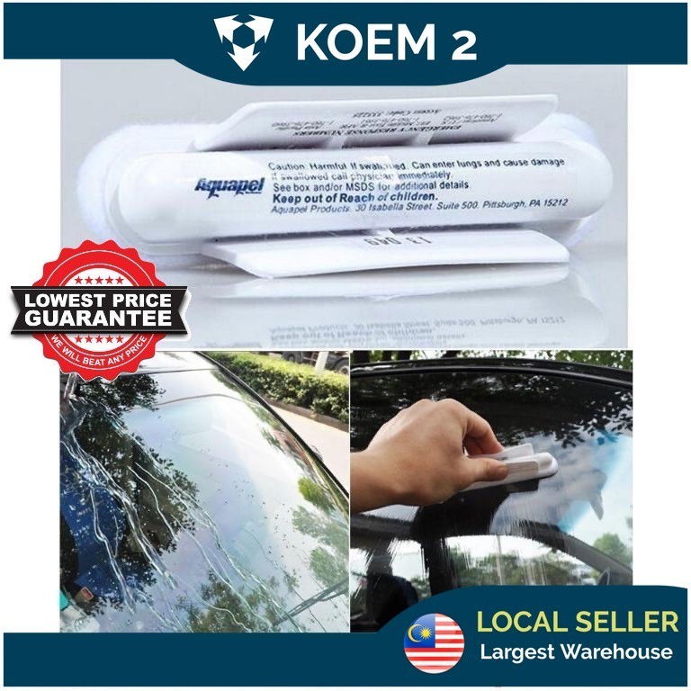 AQUAPEL Applicator Windshield Glass Treatment Water Rain Repellent ...
