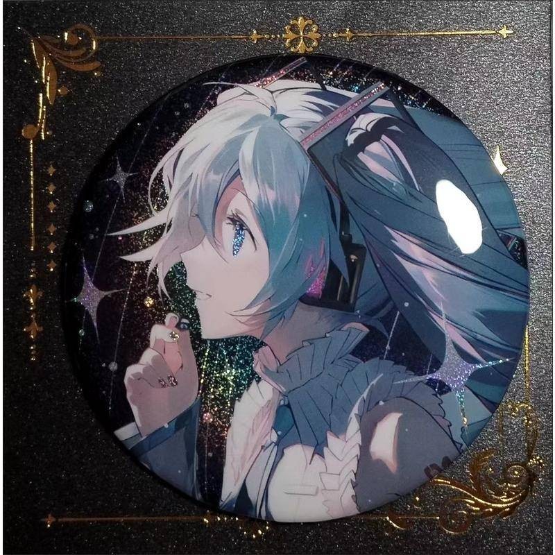 Cartoon Hatsune Miku 75mm anime badge Brooch Pin Cosplay Badge ...