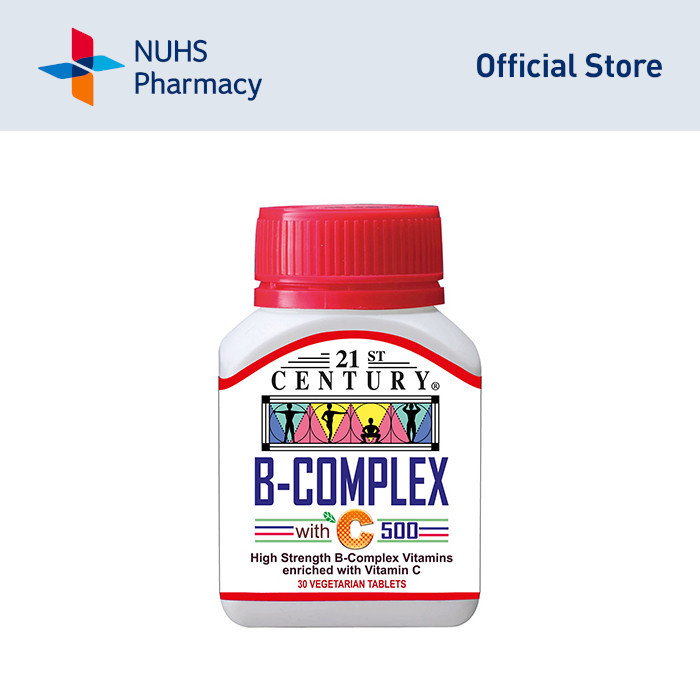 21st Century B-Complex with Vitamin C 500MG 30 Tablets [NUHS Pharmacy ...