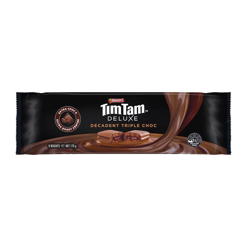 Arnott's Tim Tam Deluxe Decadent Triple Chocolate 175g | Shopee Singapore
