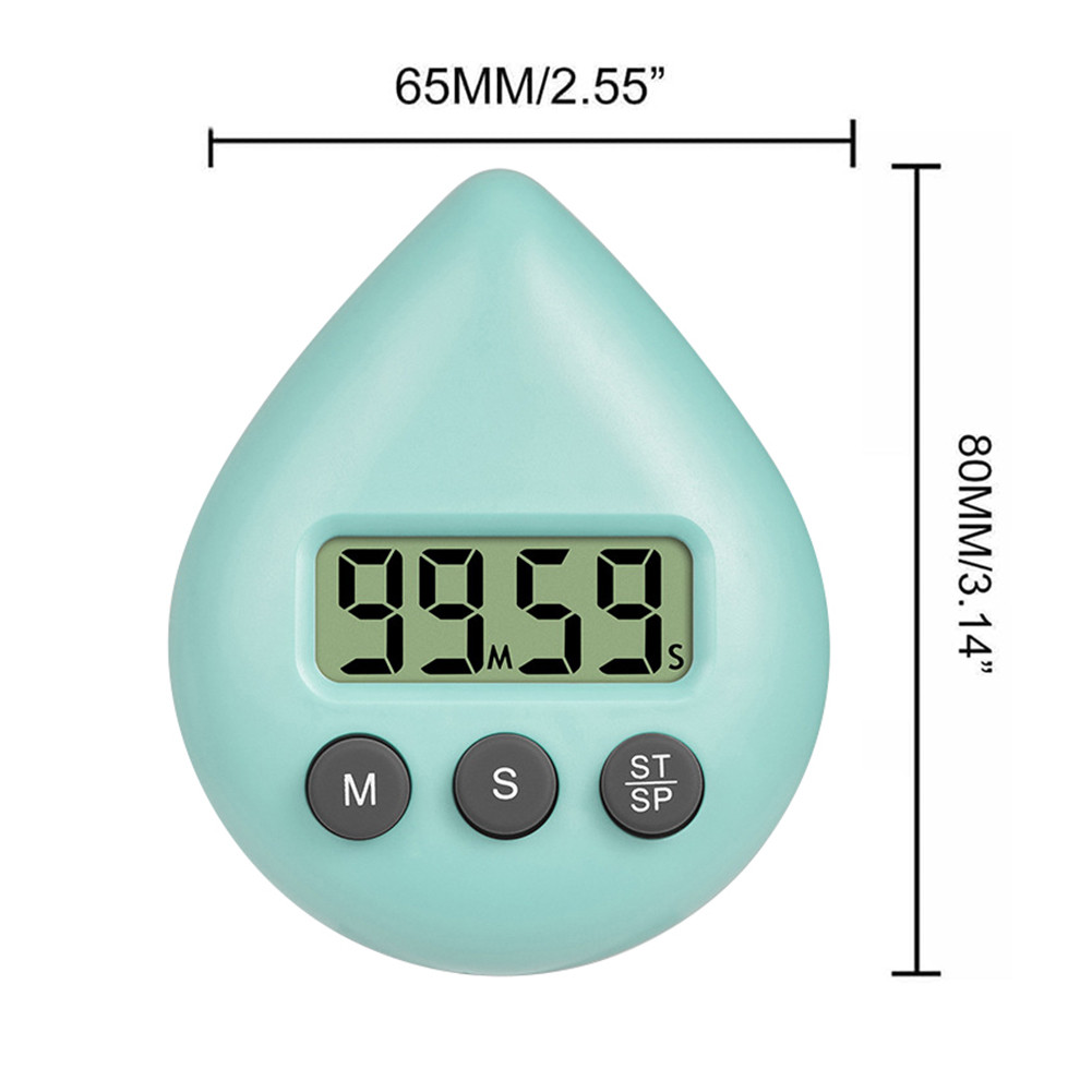 Digital Timer Waterproof Shower Timer Kitchen Timer Countdown Timer ...