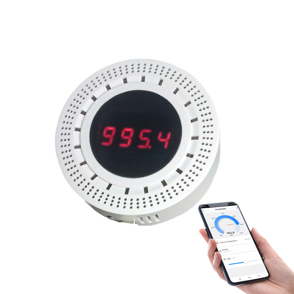 Tuya WiFi Intelligent Atmospheric Pressure Sensor with Temperature and ...