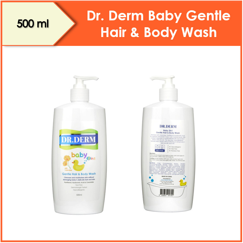 Dr. Derm Baby Gentle Hair & Body Wash 500ml | Shopee Singapore
