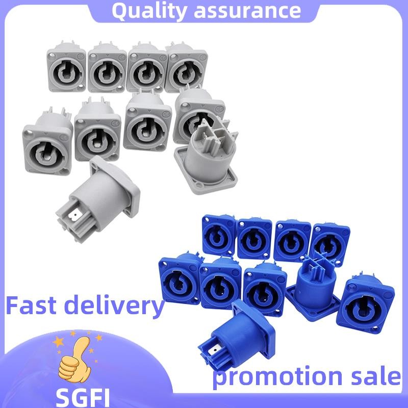 10PCS Powercon Connector 3 Pins 20A 250V Power Speaker Panel Socket ...