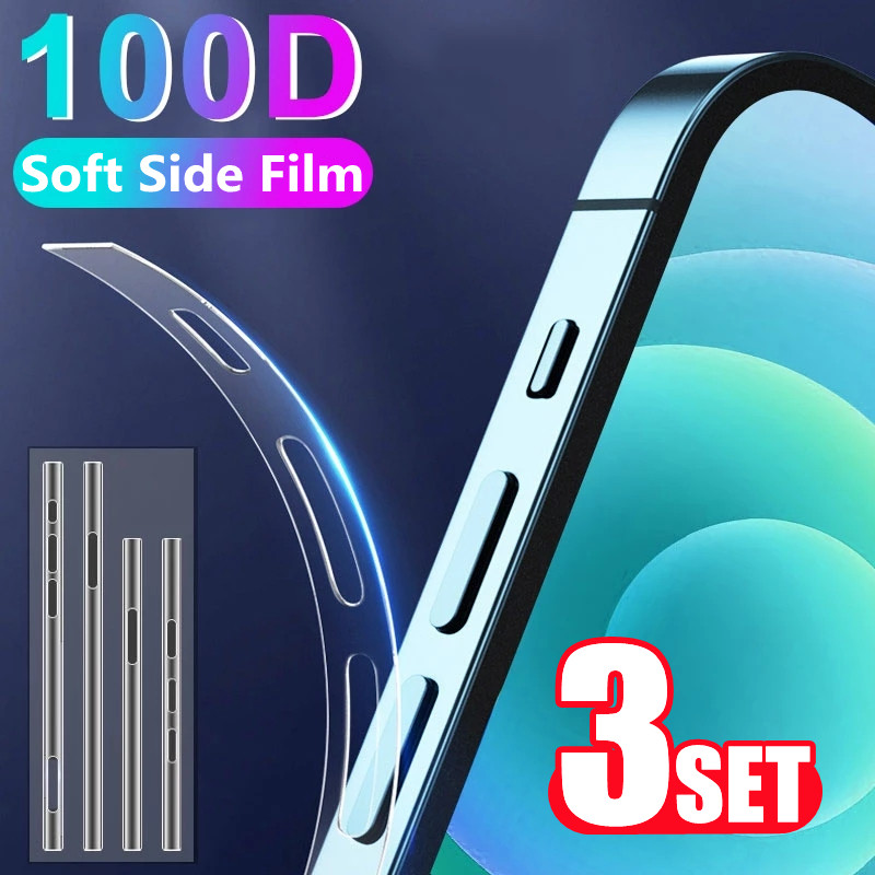 iPhoneSE4 iPhone16e iPhone16 HD Clear Border Frame Soft Hydrogel Film ...